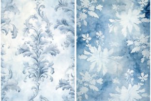 Winter Blue Snowflake Scrapbook Paper Graphic by Wildflower Publishing ...