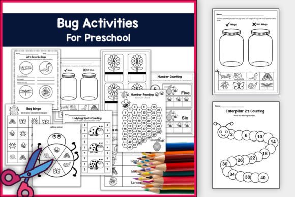 Bug Activities for Preschool Worksheets Graphic by TheStudyKits ...