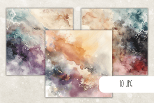 Fantasy Watercolor Digital Paper Pack Graphic by Cheerful Apple Studio ...