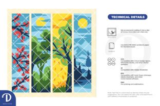 Four Season of Nature 3D Shadow Box · Creative Fabrica