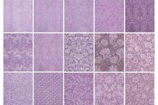 Purple Scrapbook Paper Vintage Graphic by Wildflower Publishing ...