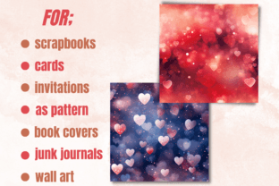Bokeh Valentine's Day Pattern Paper Graphic by giraffecreativestudio ...