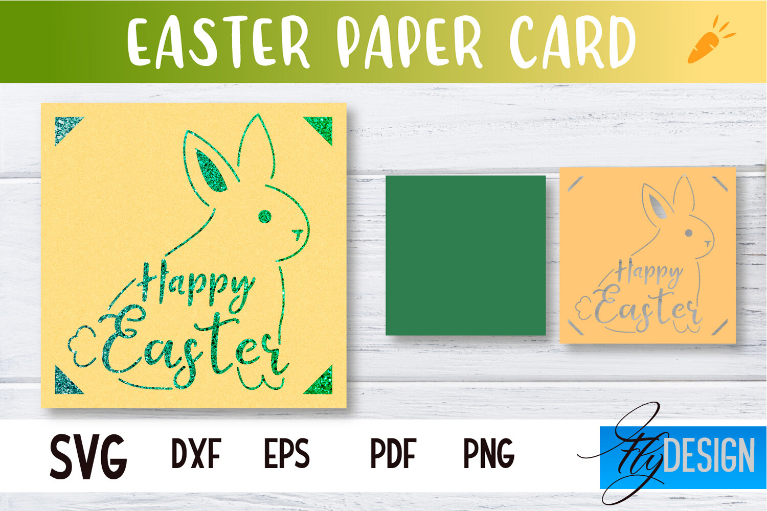 Easter Paper Craft | Paper Card Easter Graphic by flydesignsvg ...