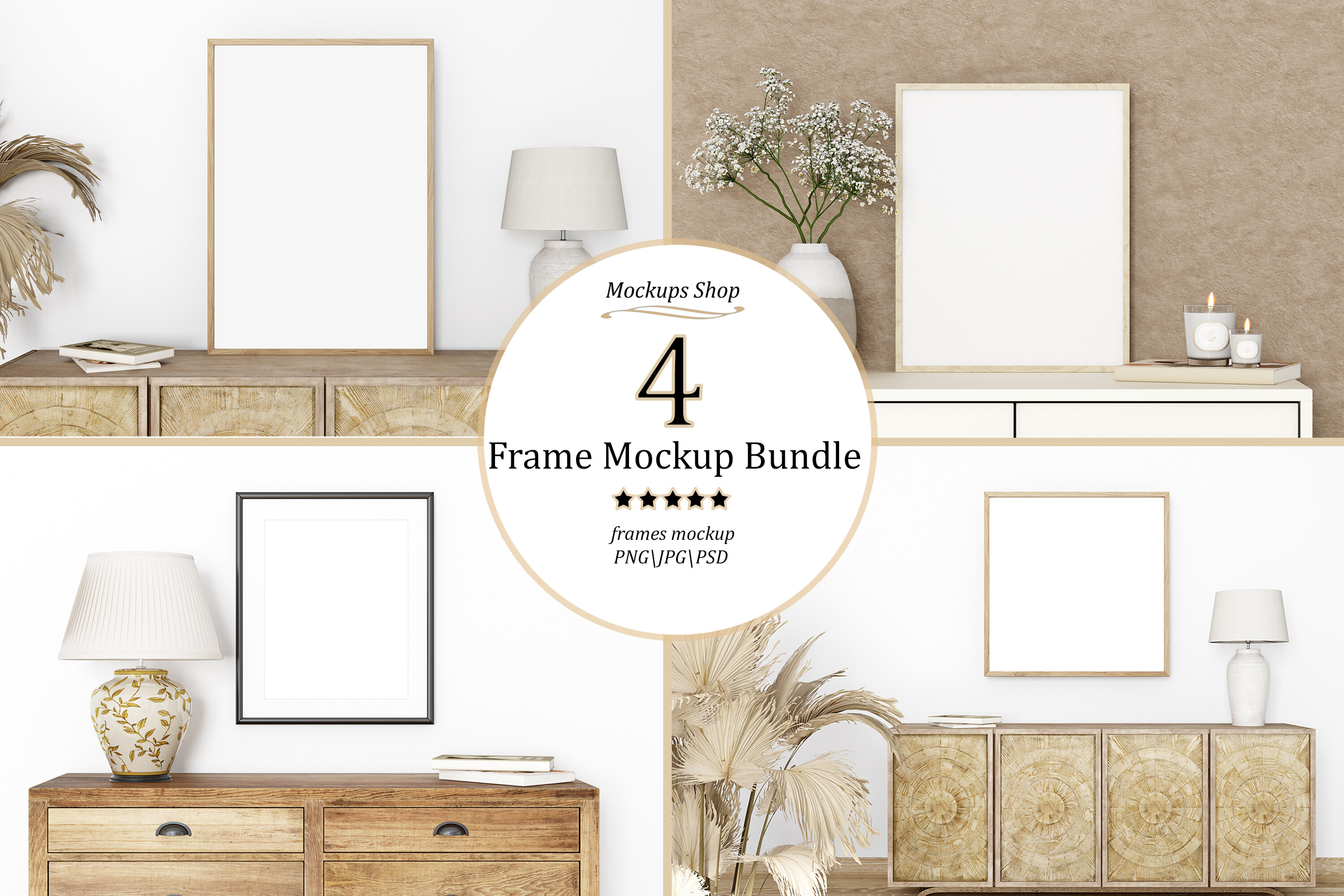 Frame Mockup Bundle - 10 Graphic by Mockups Shop · Creative Fabrica