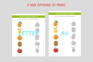 Matching Activity for Kids - Fruits Graphic by Let´s go to learn ...
