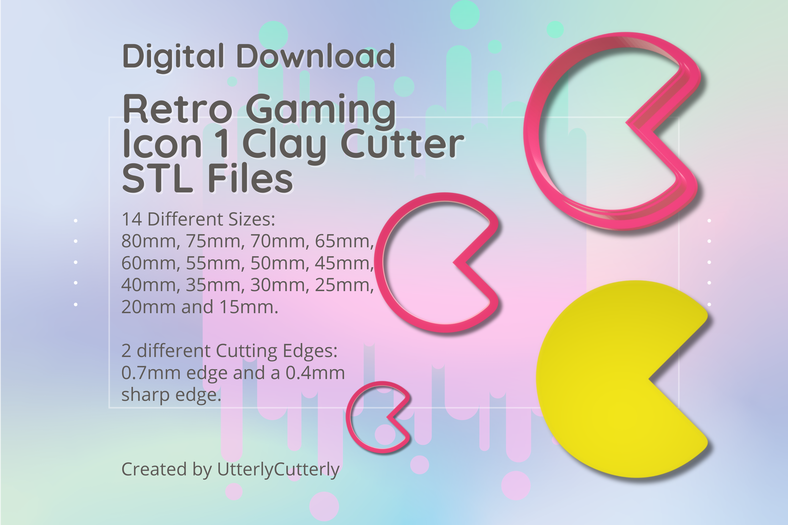 Retro Game Icon Clay Cutter - Retro Game · Creative Fabrica
