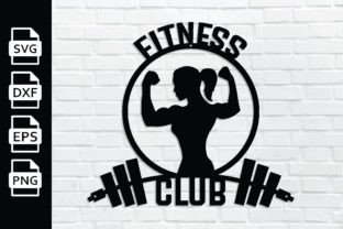 Fitness Club Wall Art Sign Graphic by MetalWallArt · Creative Fabrica