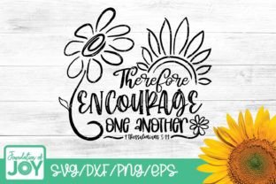 Encourage One Another, Bible Verse Svg Graphic by Foundationofjoy ...
