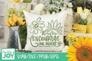 Encourage One Another, Bible Verse Svg Graphic by Foundationofjoy ...