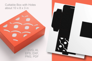 Slant Patterned Rectangular Box Template · Creative Fabrica