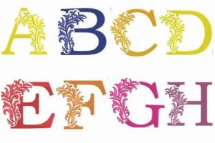 Beautiful Monogram Letter P · Creative Fabrica