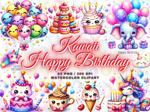 7797 Kawaii Clipart Designs & Graphics