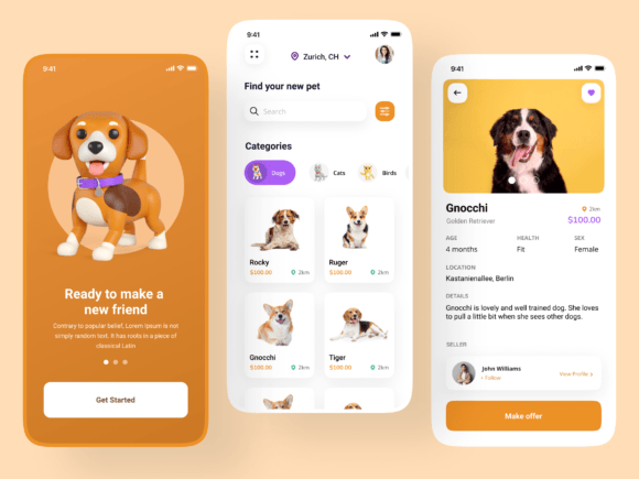 Event Mobile App UI Kit Graphic by betush · Creative Fabrica