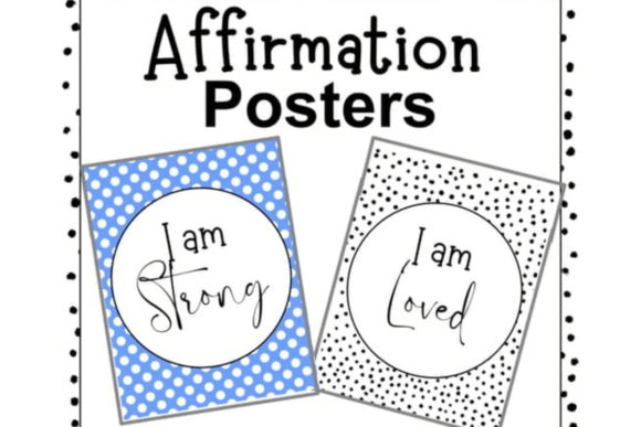 Positive Affirmation Classroom Posters Graphic by Vin Arts · Creative ...