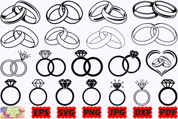 27,041 Wedding Svg Designs & Graphics