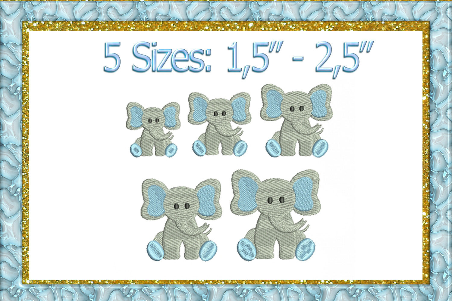 Mini Elephant Machine Embroidery Design · Creative Fabrica