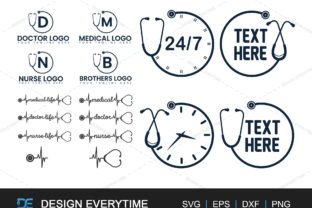 Stethoscope Clock SVG, Stethoscope Logo Graphic by DesignEverytime ...