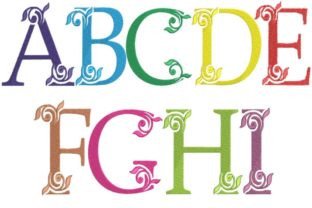V Letter Beautiful Monogram · Creative Fabrica