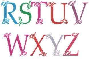 V Letter Beautiful Monogram · Creative Fabrica