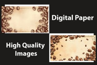 Coffee & Bean Digital Paper Set Graphic by johanruartist · Creative Fabrica