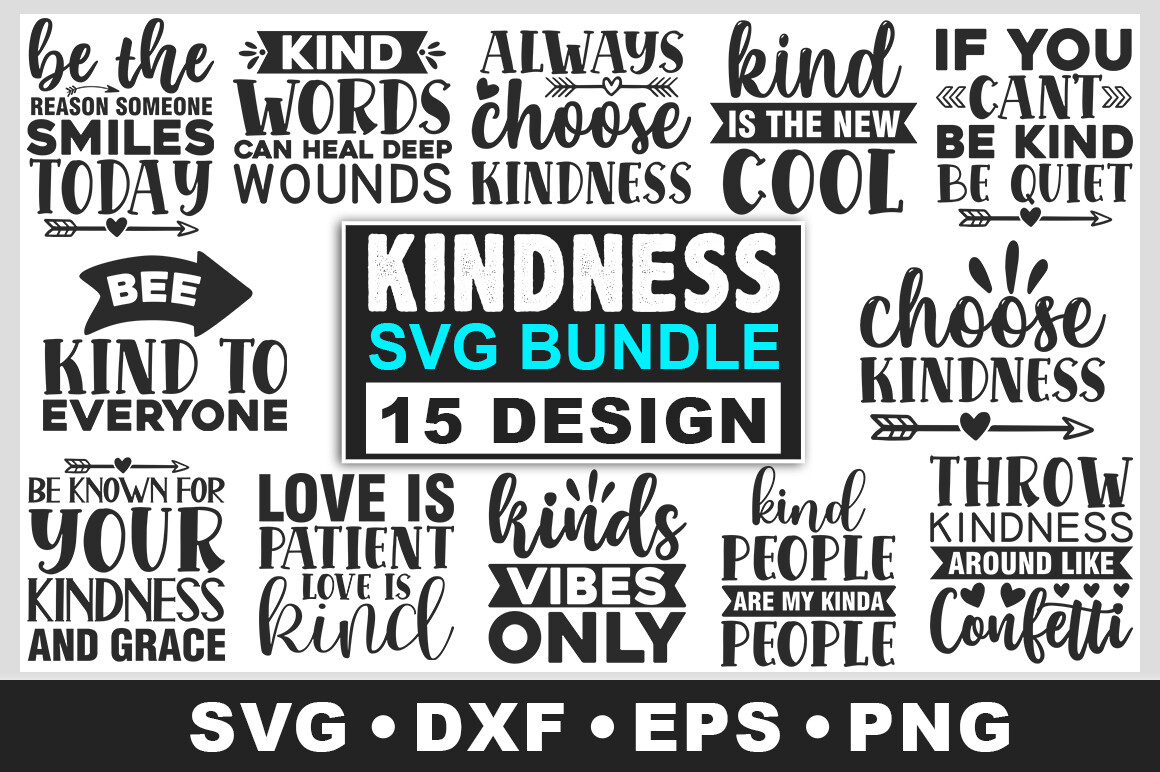 Kindness SVG Bundle Graphic by SVGstore · Creative Fabrica
