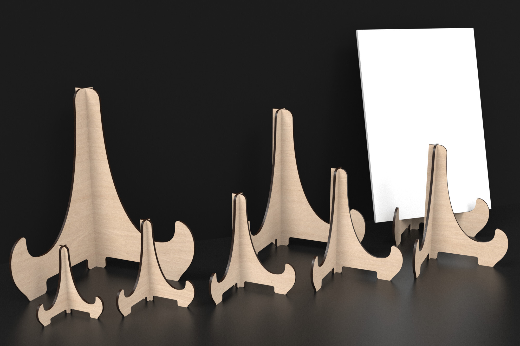 Laser Cut Easel Stand Backs Svg Files · Creative Fabrica