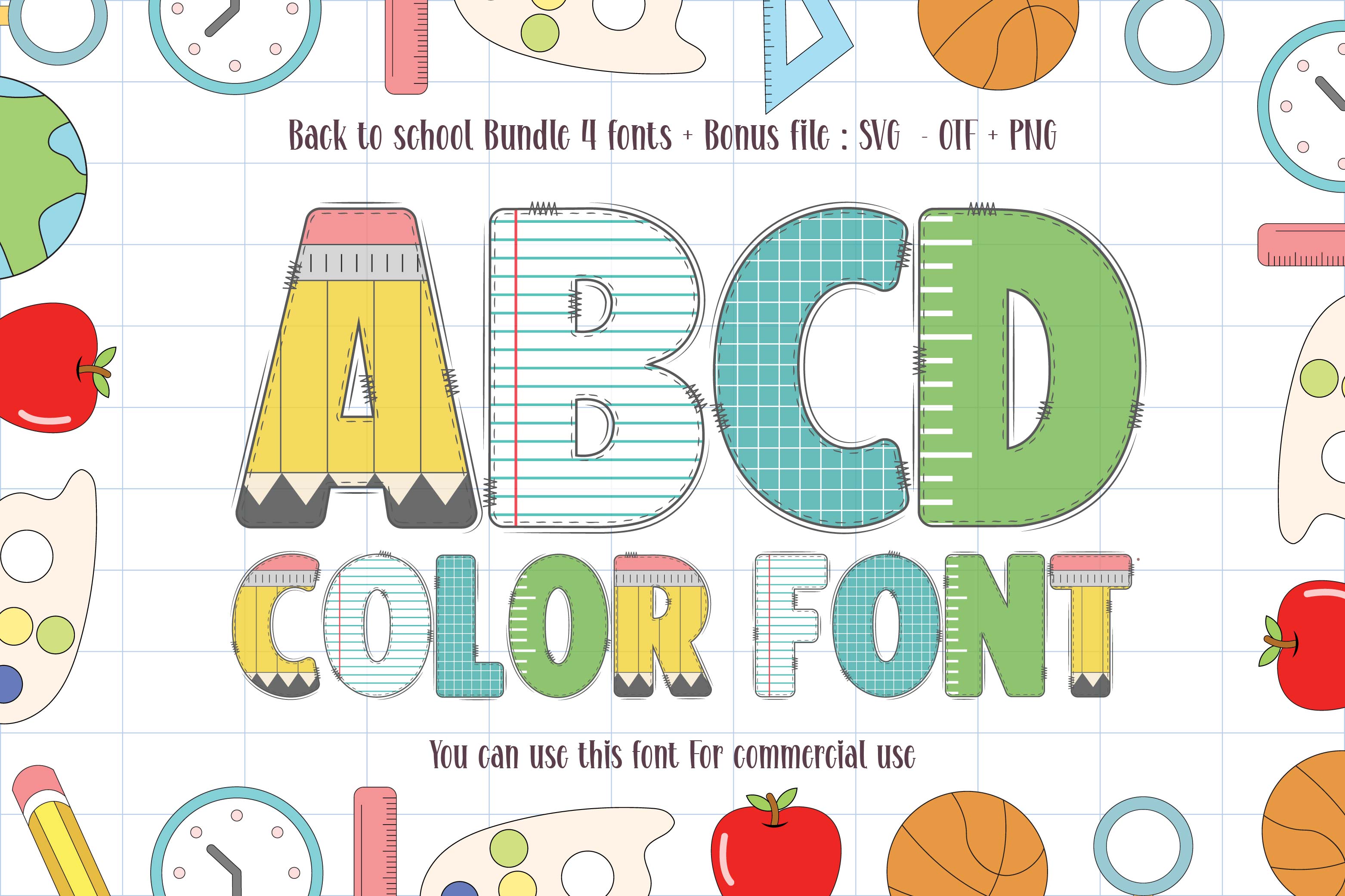 Back to School Font by Doodle Alphabet · Creative Fabrica