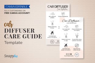 Printable Car Diffuser Care Guide Canva Graphic by SnapyBiz · Creative ...