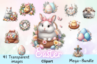 Easter Clipart Mega-Bundle Graphic by Pixels N Bows · Creative Fabrica