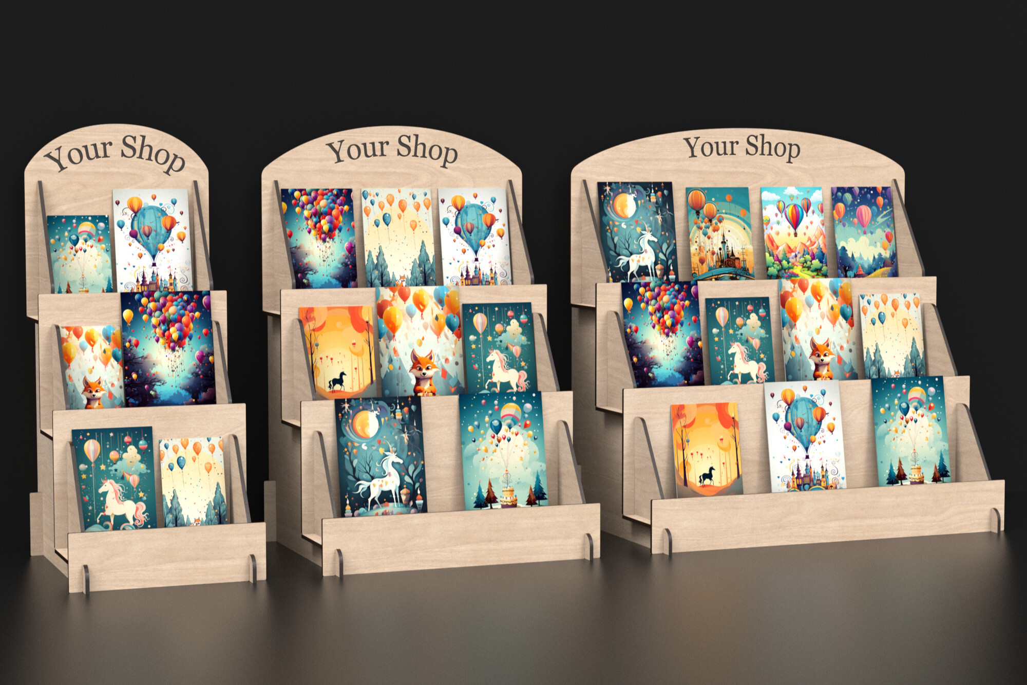 Laser Cut Gift Card Display Stand Svg · Creative Fabrica