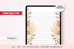 Free Printable Stationary Template Graphic by SnapyBiz · Creative Fabrica
