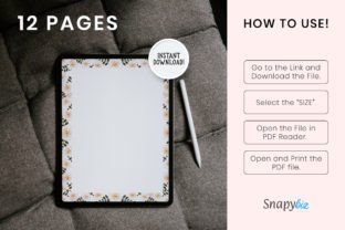 Free Printable Stationary Template Graphic by SnapyBiz · Creative Fabrica