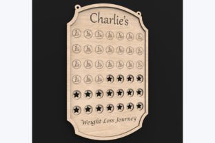 Laser Cut Weight Loss Chart Svg Files · Creative Fabrica