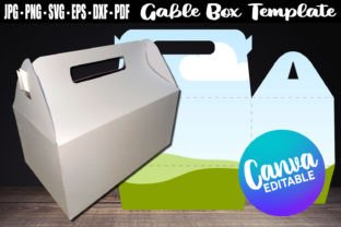 Gable Box Canva Template SVG PNG Graphic by Aleksa Popovic · Creative ...