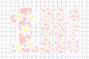Daisy Birthday Numbers 3D SVG · Creative Fabrica