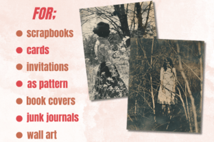 Vintage Creepy Spring Photos Paper Graphic by giraffecreativestudio ...