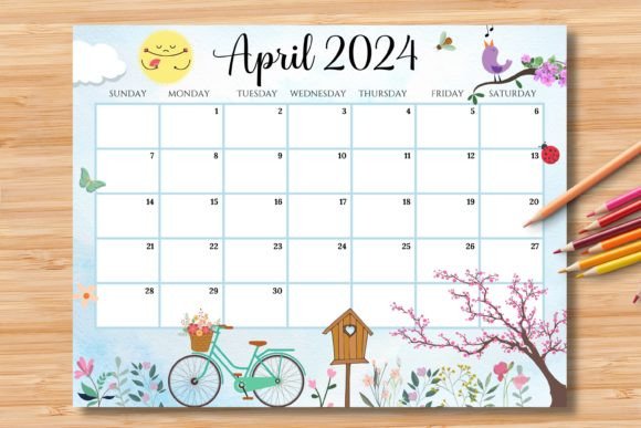 243 April Calendar Designs & Graphics