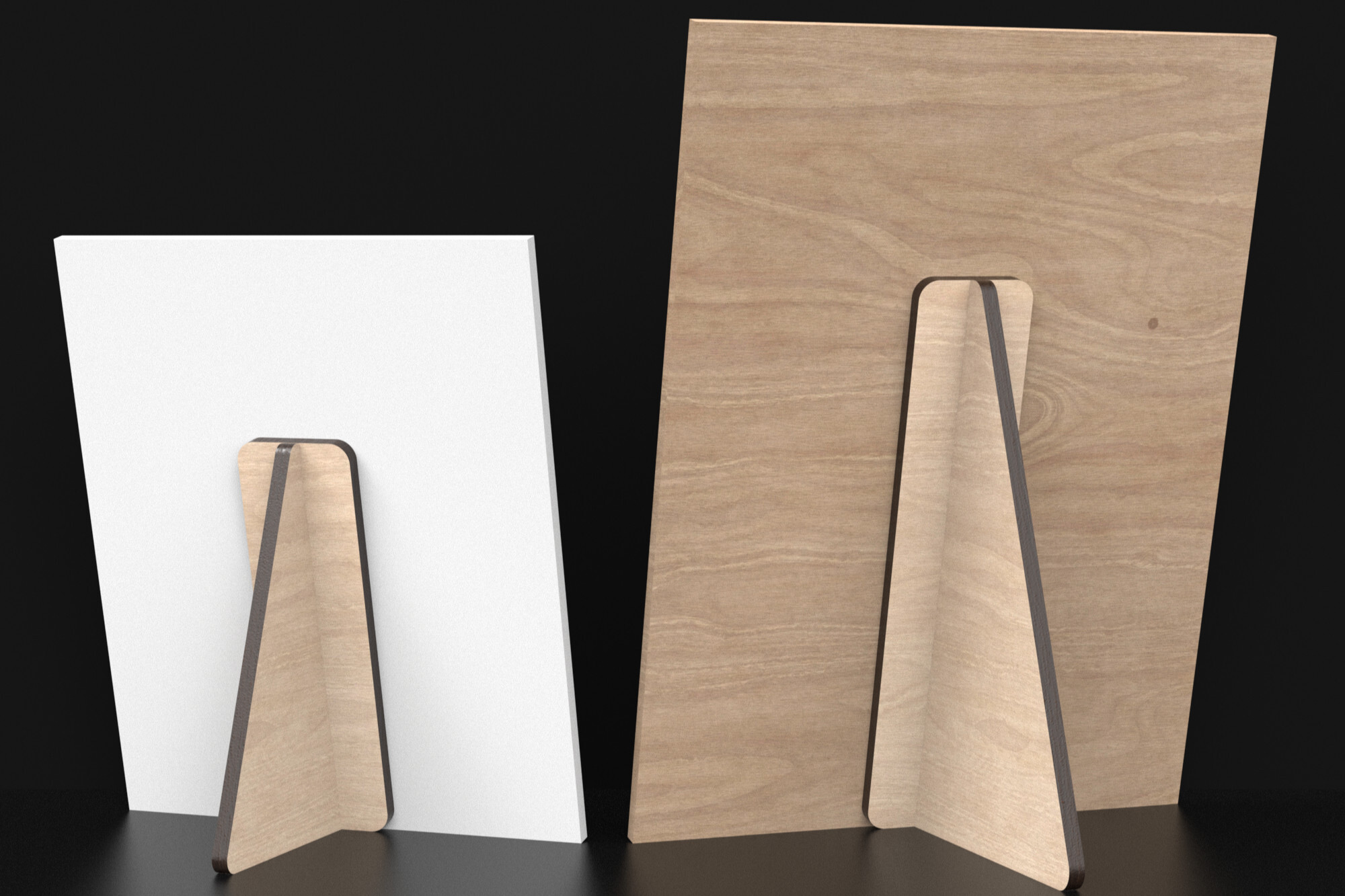 Laser Cut Triangle Easel Stand Backs Svg · Creative Fabrica
