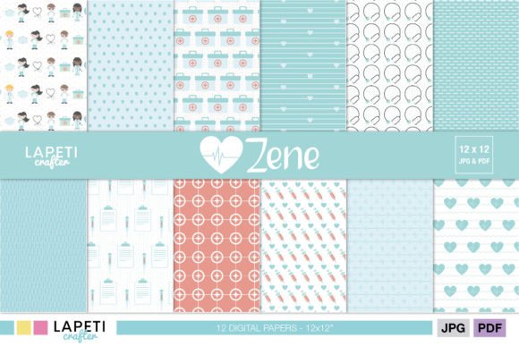Kawaii Ghost Halloween Digital Paper Set Graphic by lapeticrafter ...