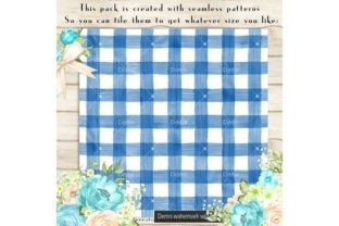Seamless Watercolor Gingham Papers Graphic by ThingsbyLary · Creative ...