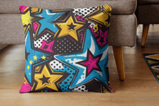 Retro Funky Abstract Comic Pop Stars Graphic by Creative River ...