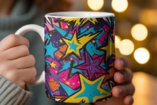 Retro Funky Abstract Comic Pop Stars Graphic by Creative River ...