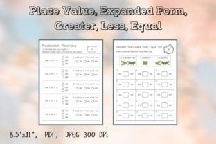 Place Value Expanded Form Math Worksheet Graphic by HappyDesign ...
