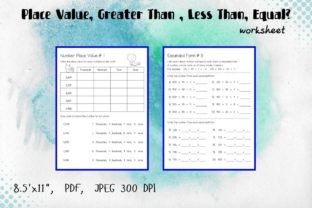 Place Value Greater, Less, Equal ? Graphic by HappyDesign · Creative ...