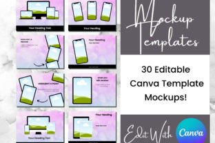 15 Pink Watercolor Mockup Templates Graphic by BellaBee Printables ...