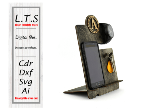 Phone Stand SVG, FULL ALPHABET · Creative Fabrica