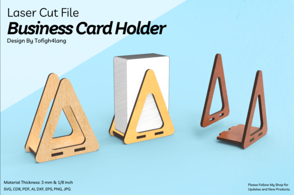 Business Card Holder | Laser Cut | SVG · Creative Fabrica