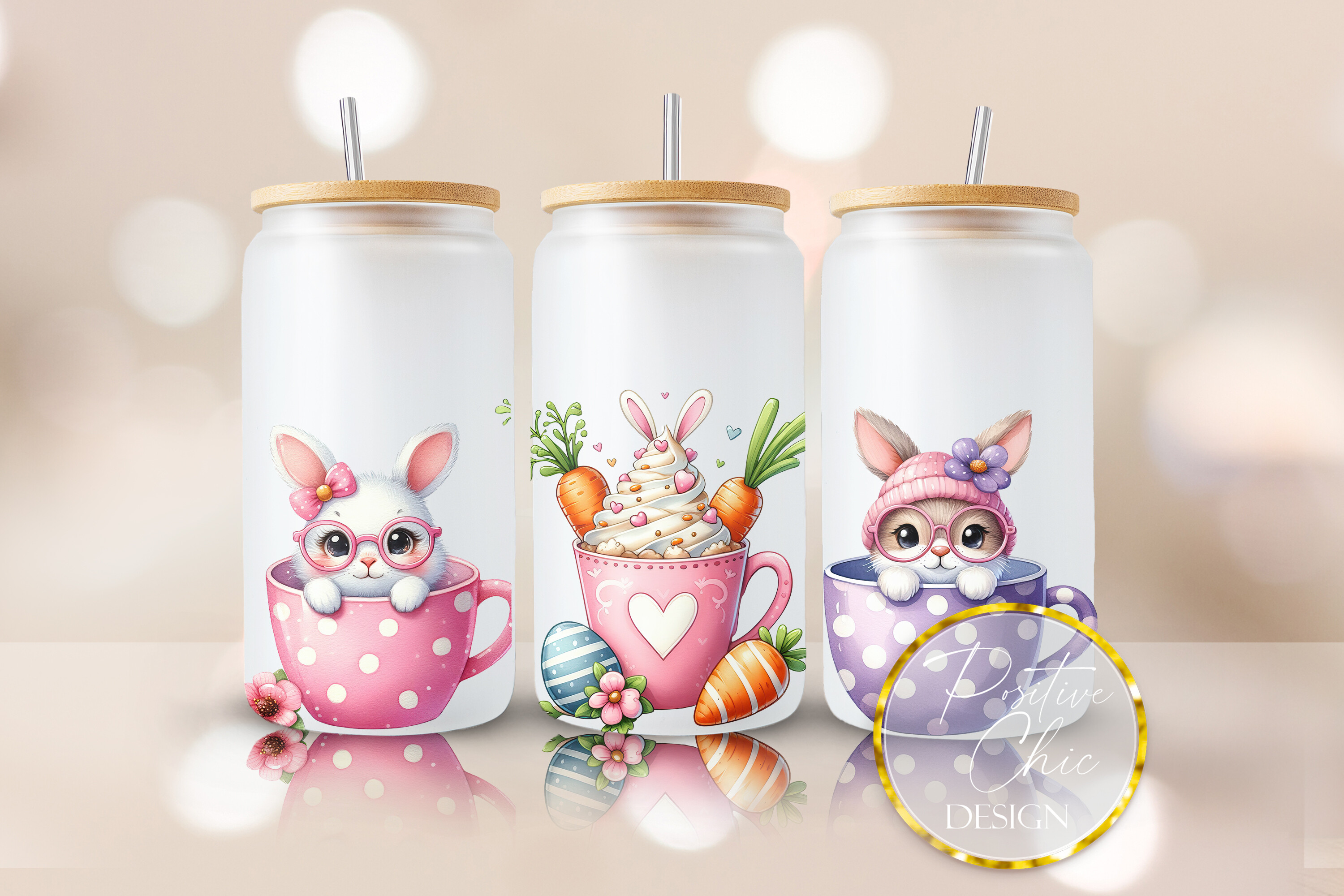 Easter Libbey Glass Tumbler 16 Oz Design Graphic by PositiveChic ...