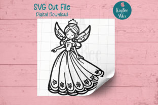 Fairy Princess SVG Cut File Graphic by kaybeesvgs · Creative Fabrica