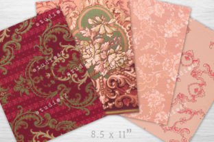 Antique Wallpaper Printables V6 Graphic by DreamStudio42 · Creative Fabrica